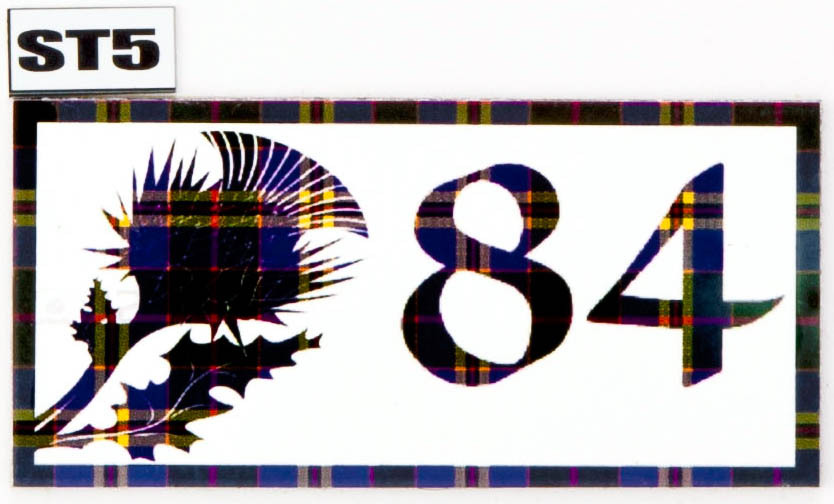 Tartan House Plaque Personalised Scottish Name Plate Door Number Sign ...