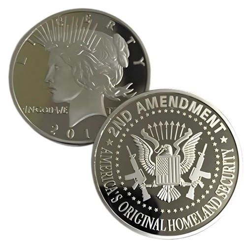 2nd Amendment Silver Liberty Eagle Coin Right to Bear Arms 1922 Peace Dollar ... 850059262238| eBay