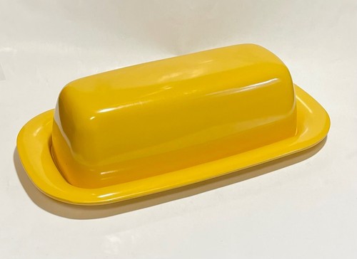 Vintage Melmac Miramar 1/4 Lb. Butter Dish Melamine Sunflower Yellow ...