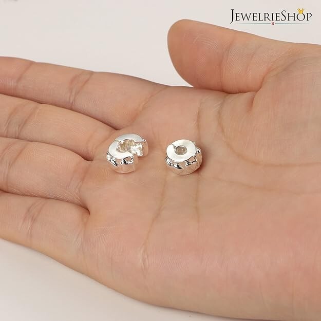 Authentic 2Pc Clip Lock Spacer Stopper Charm Bead Suits Pandora ...