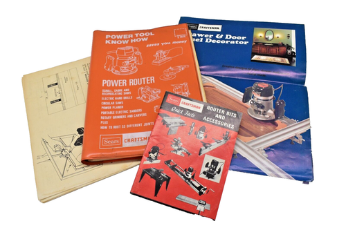 Sears Craftsman Instruction Manual Power Tool Router With Templates | eBay