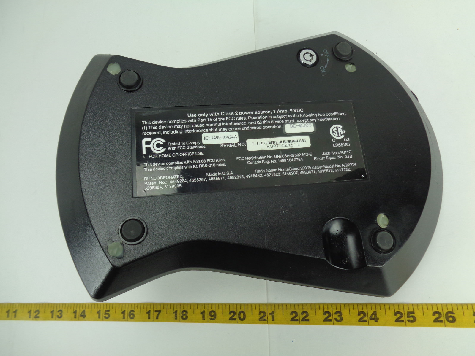 BI Inc HomeGuard Home Guard RF House Arrest Detention Ankle Bracelet ...