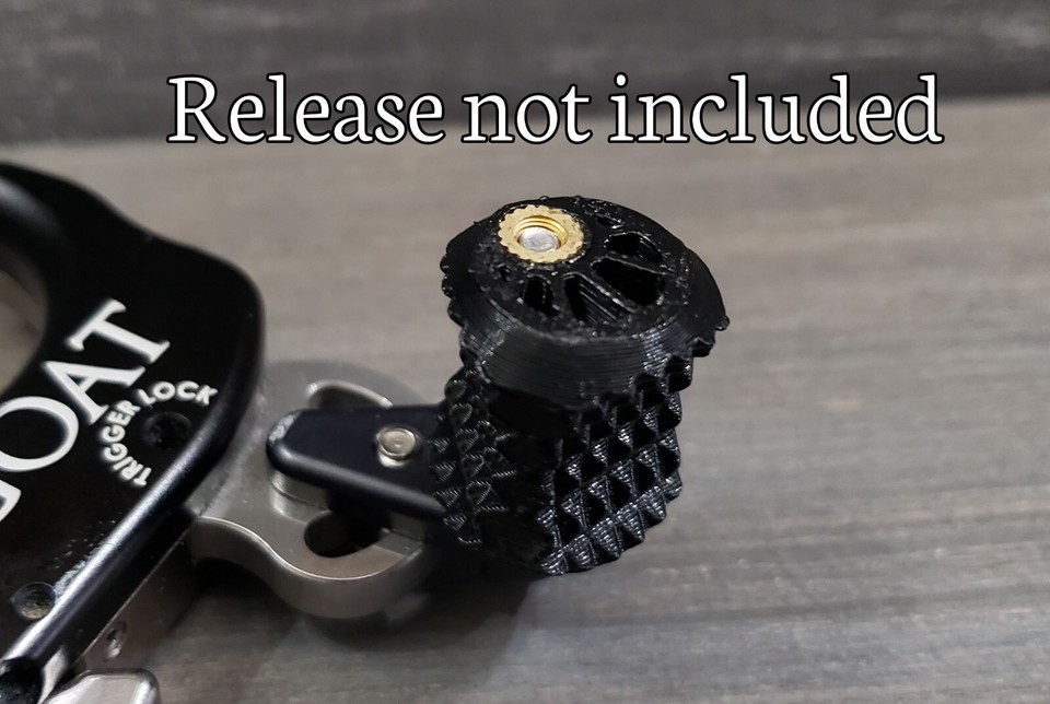 Carter Ultraview TruBall Release CONTOUR Thumb Button Peg Knobs in 3 ...