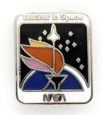 VTG NASA Teacher in Space Project Logo Pin Mathematics Science Space ...