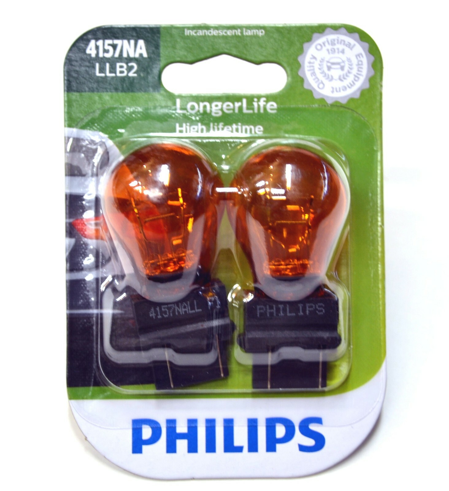 Philips LongerLife 4157NA 28.5/7.5W Two Bulbs Head Light Cornering Turn ...