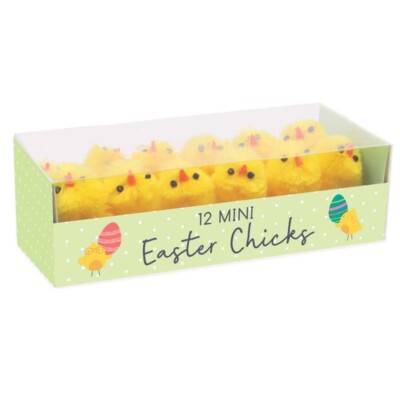 Mini Easter Chicks - 12 Pack Cute DIY Crafts Bonnet Decorations Kids ...