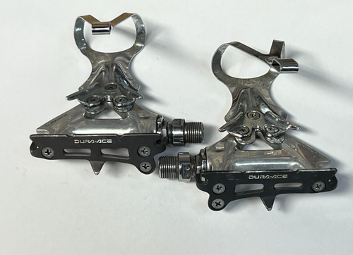 Shimano Dura Ace PD-7400 Aero Pedals + Toe Clips | eBay