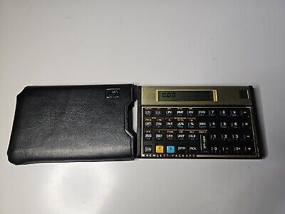 Hewlett-Packard HP 12C Financial Calculator w/Case TESTED *No Batteries ...