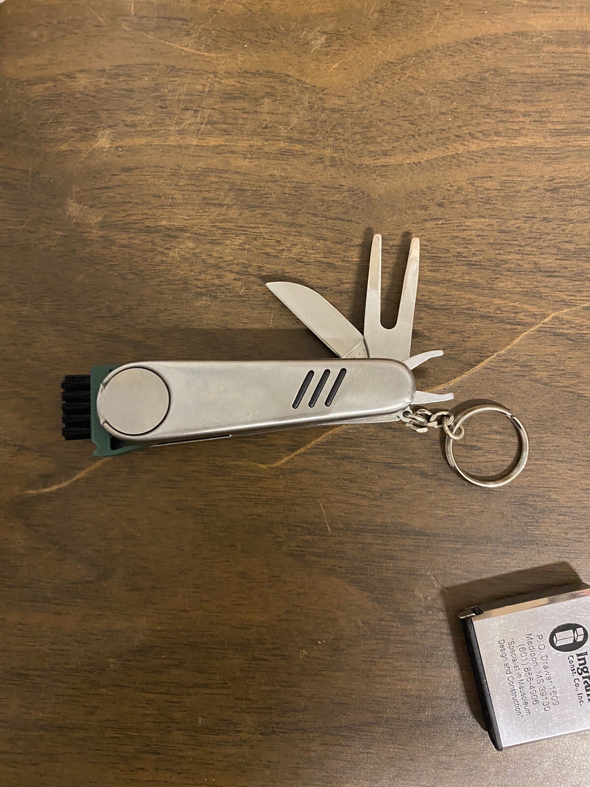 GOLF Multi Tool, Divot Tool, Groove Cleaner, Brush, Pocket Knife | eBay