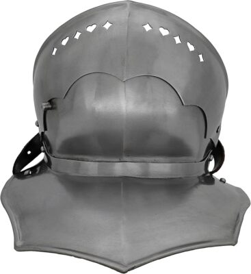 Medieval Larp Gothic steel Armor Suit Neck collar with bevor Armor ...