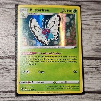 Butterfree Holo Rare - 003/264 - Fusion Strike Pokemon 2021 | eBay