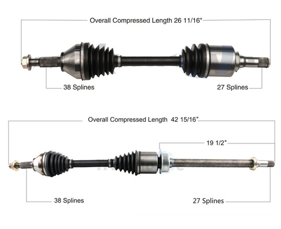 Front Left & Right CV Axles Fits Ford Explorer 3.5L 2015-2019 Front ...