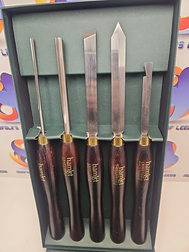 Hamlet 5 Piece Turning Tools Set of 5 Woodturning Chisels M | eBay UK