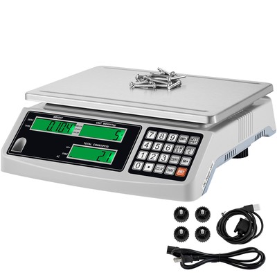 Counting Scale Digital Weighing Scale Food Meat Scales 33 lbs w/RS-232 ...