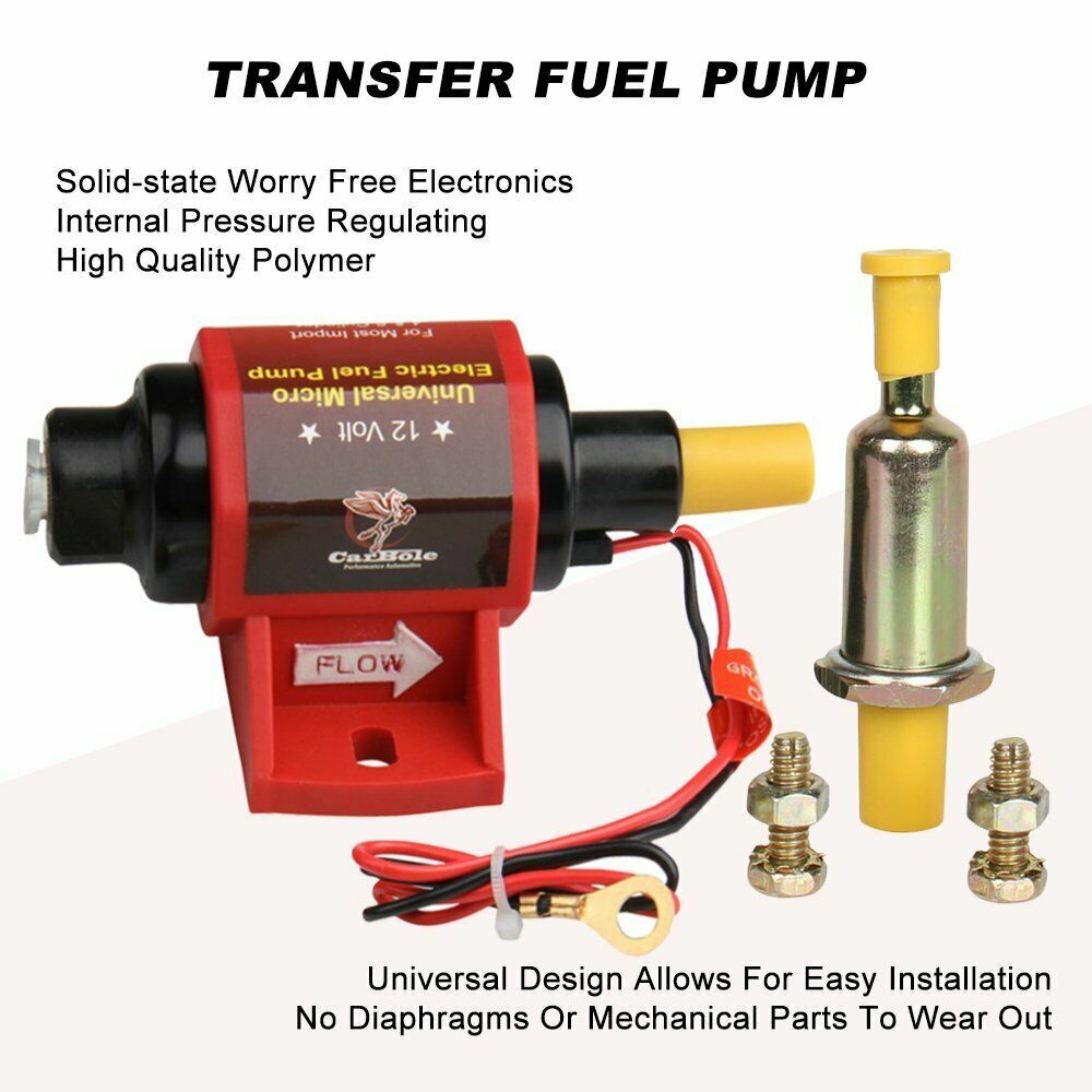 Universal Low Pressure 2-3.5PSI Micro Electric Fuel Pump 42S Polymer ...