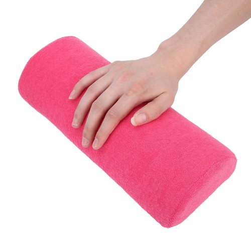 (Rose Red)Soft Hand Rest Cushion Nail Salon Hand Rest Pillow Detachable ...