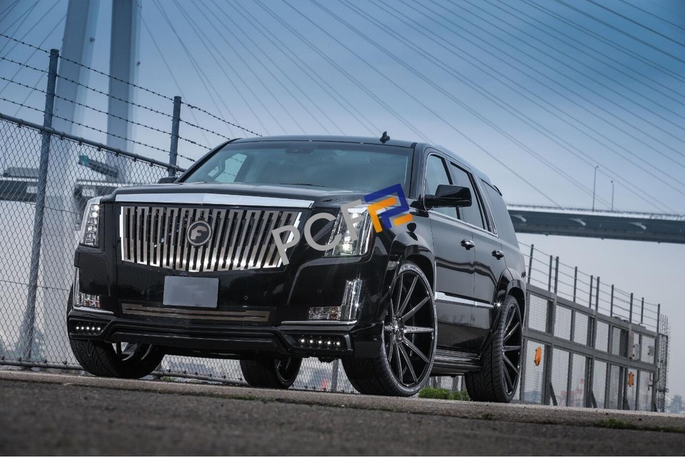 Body Kit For Cadillac Escalade 15-19 primer Front Lip Rear Diffuser ...