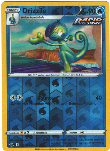 Drizzile 42/198 Chilling Reign Reverse Holo Uncommon Pokemon Card TCG ...
