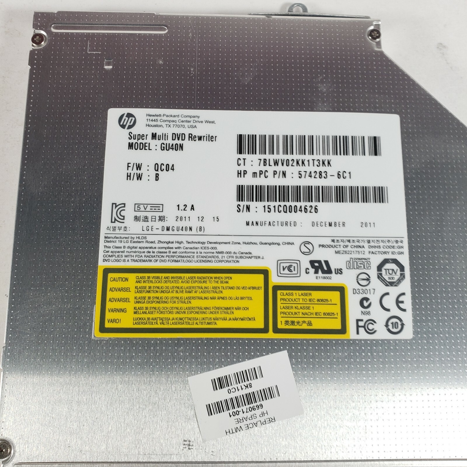 HP+Pavilion+DM4-3000+Series+CD-RW+DVD%C2%B1RW+Multi+Burner+Drive+669071 ...