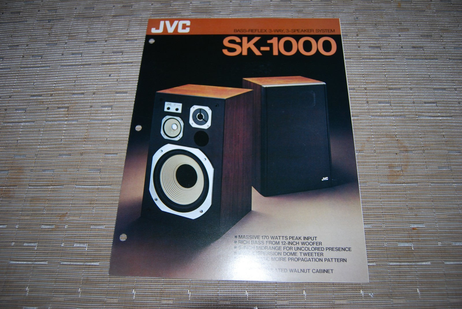 Jvc sk 1000 vintage speakers input