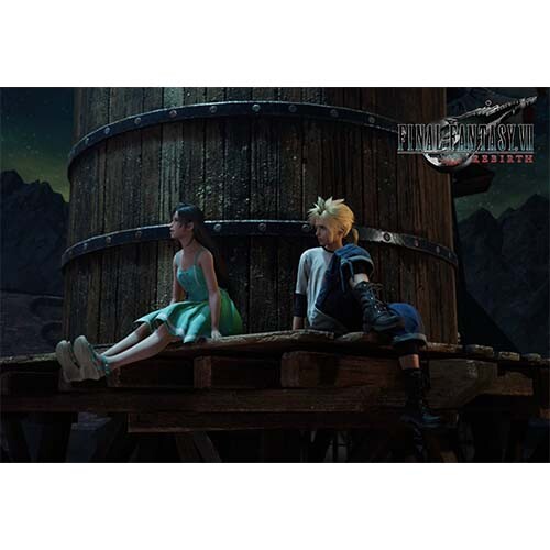 Final Fantasy VII Rebirth Cloud Tifa Aerith Poster Art High Quality ...