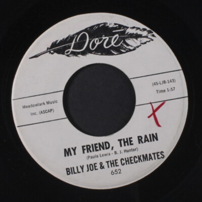 BILLY JOE & CHECKMATES: chalypso delight / my friend, the rain DORE 7 ...