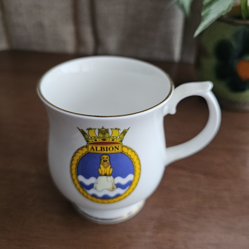 HMS Albion Bone China Mug BAE Systems Submarine Naming & Roll Out 2001 ...