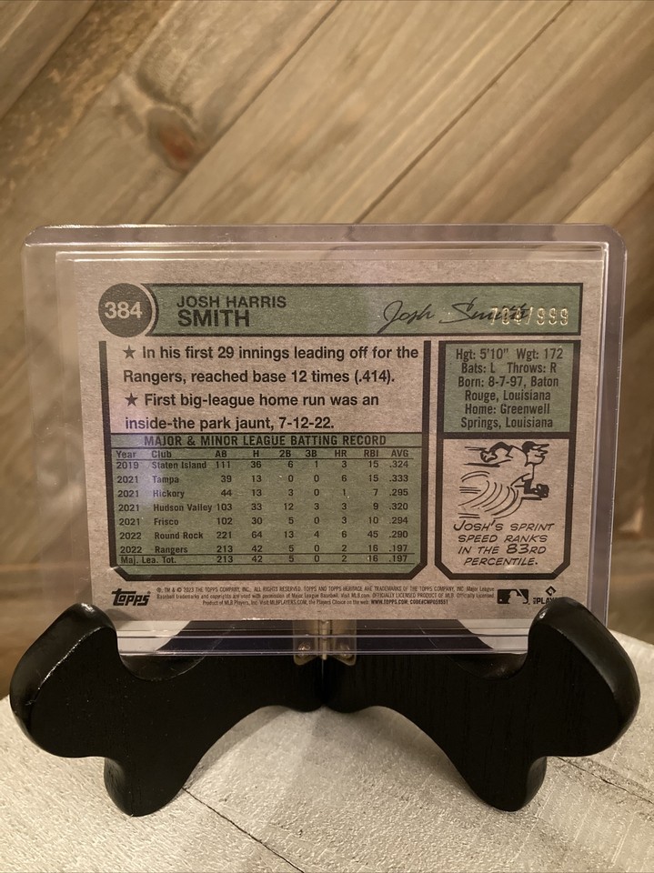 2023 Topps Heritage - Chrome #384 Josh Smith 704/999 (RC) | eBay