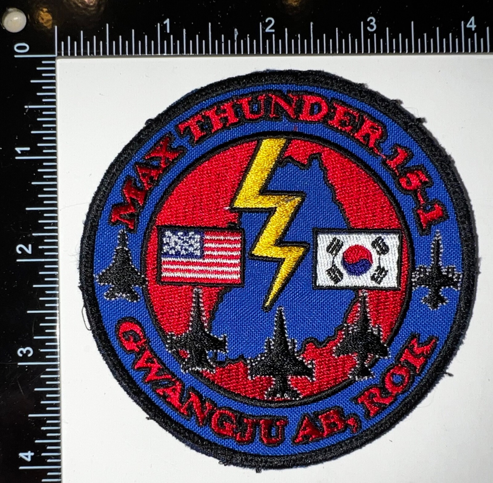 USAF 8th Fighter Wing Max Thunder 15-1 Gwangju AB ROK Korea Patch | eBay