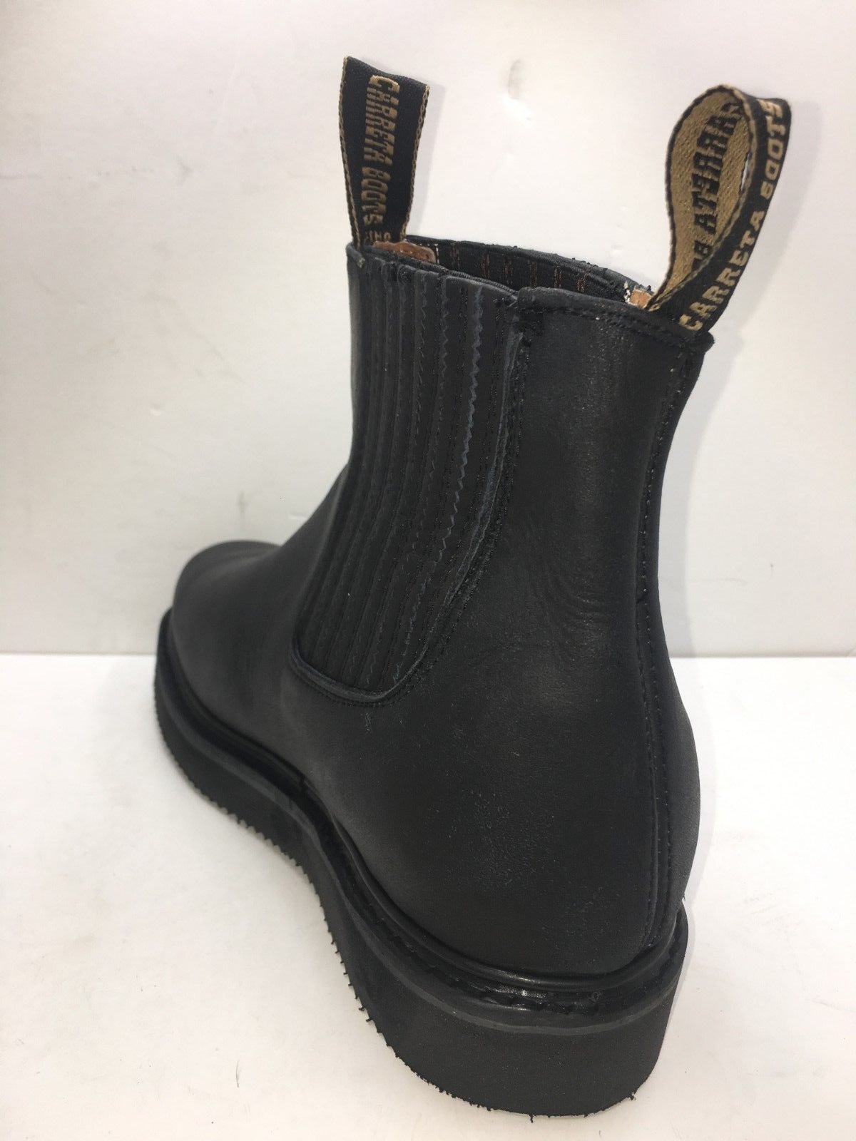 Men's Work Boots/Booties/Botin Pull On Leather Brown-Black oil water ...