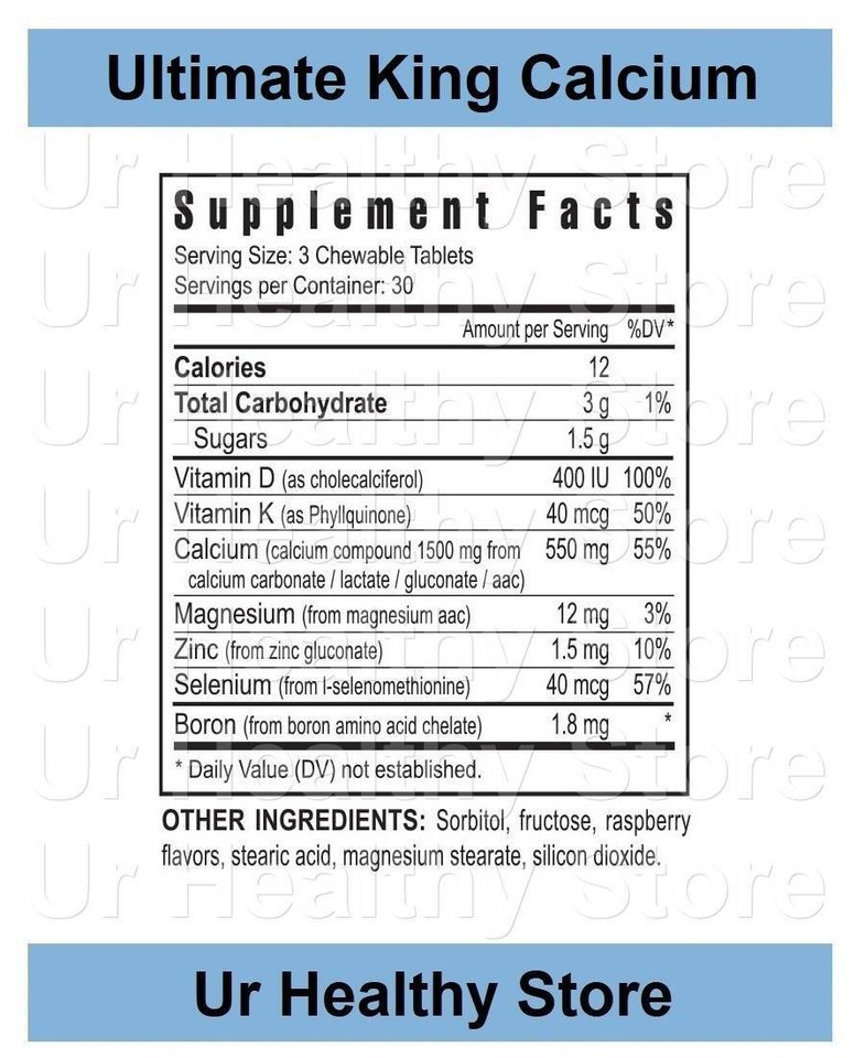 Ultimate King Calcium 90 Chewable Tablets (3 PACK) Youngevity *LOYALTY ...
