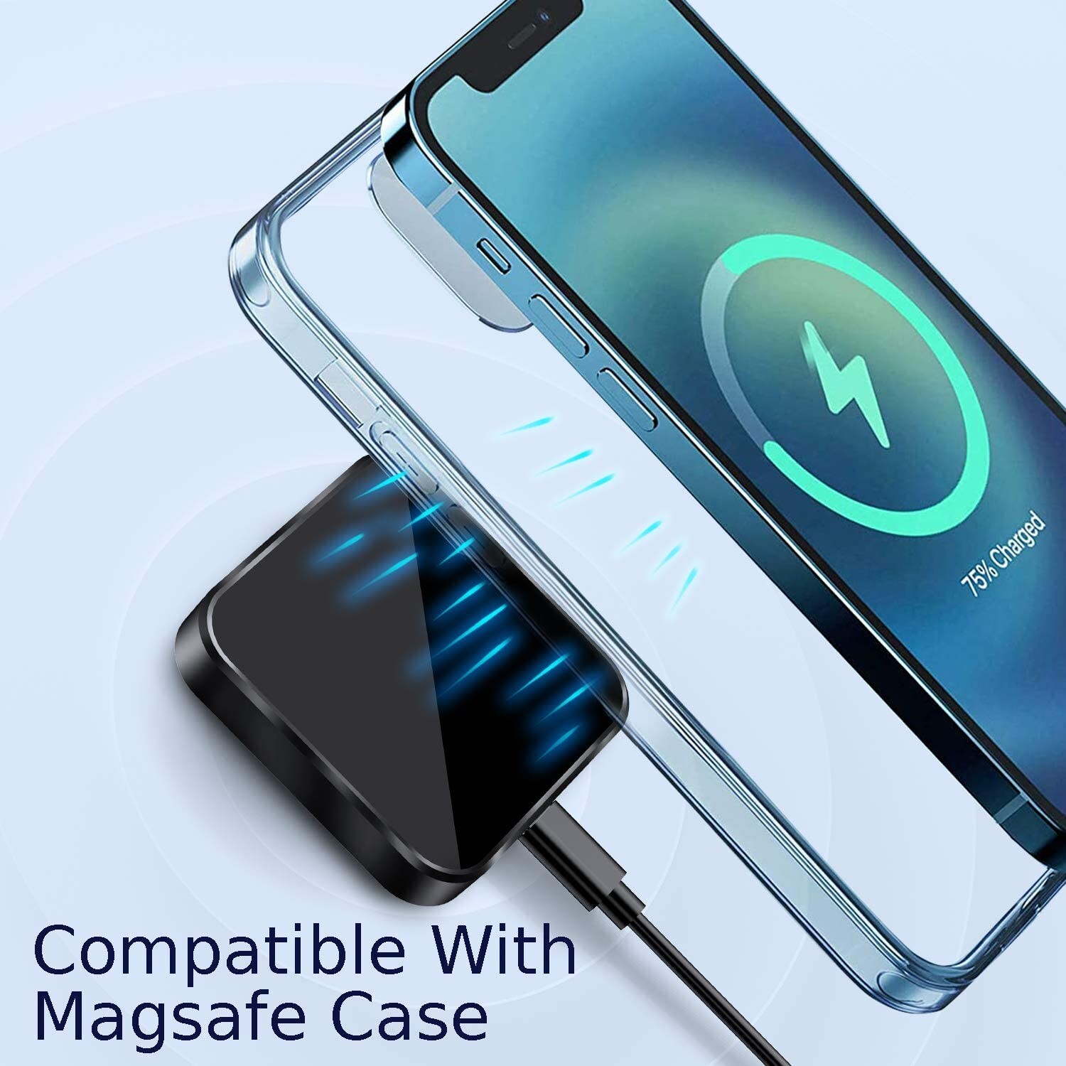 Caricatore Wireless Magnetico Caricabatterie Senza Fili Fast Wireless ...