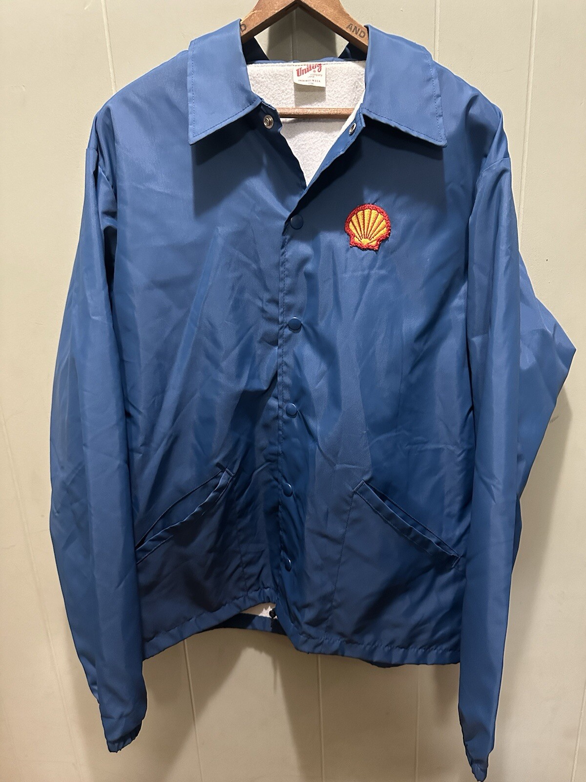 Vintage Shell Gas Service Station Jacket Coat Size La… - Gem