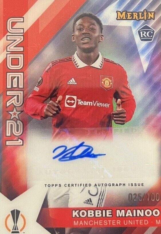 2022-23 Topps Merlin UEFA Club Competitions - U21 Stars Kobbie Mainoo # ...