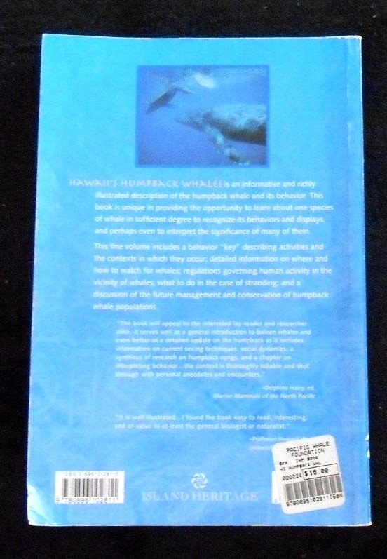 Hawaii's Humpback Whales by Gregory D. Kaufman and Paul H. Forestell ...