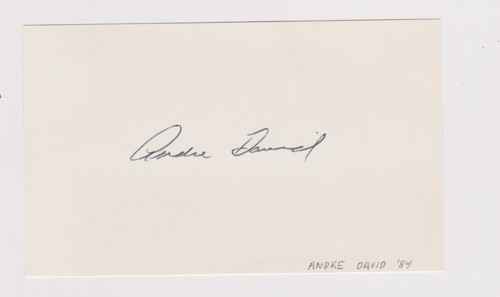 Andre David - Signed 3x5 - Debut 1984 - Twins | eBay