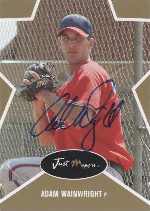 2003 Just Minors Just Stars - Adam Wainwright #49 Gold Autographs /100 ...