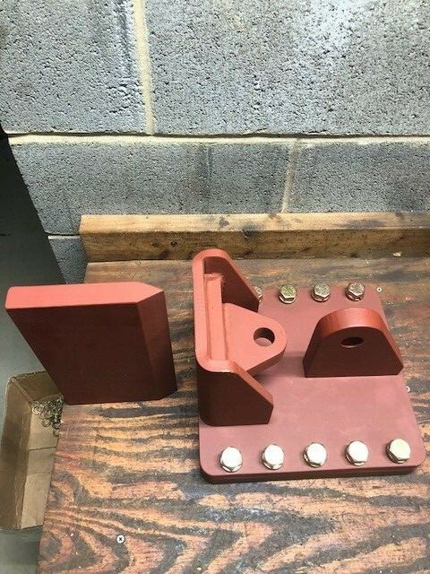 Log Splitter Slide Wedge Push Plate hydraulic cylinder Mount 8" beam ...