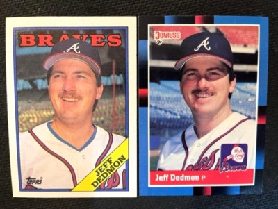 MLB - Jeff Dedmon 1988 Topps & 1988 Donruss Baseball - Braves | eBay