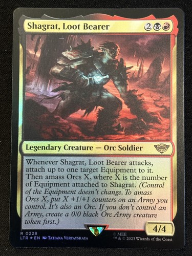 MTG Lord of the Rings Shagrat, Loot Bearer Foil #228 Rare | eBay