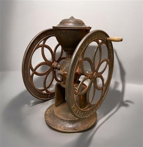 Vintage Enterprise Mfg. Coffee Grinder, Double 24 inch Wheels, Hand ...