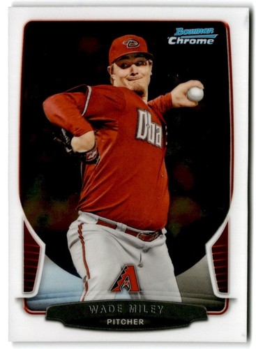 2013 Bowman Chrome Wade Miley #86 Arizona Diamondbacks Baseball Card | eBay