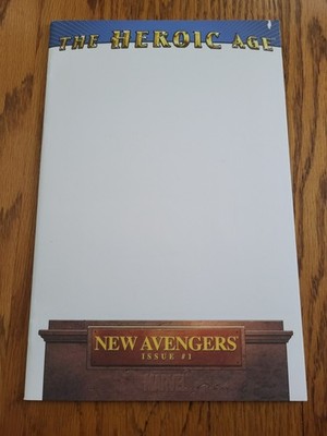 Marvel Comics New Avengers #1 - Blank Variant (2010) - Very Good | eBay