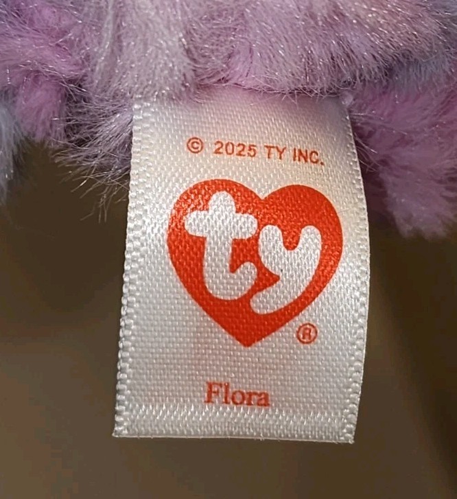 Ty Beanie Boos FLORA the Pink & Blue Ty-Dyed Poodle Dog 6" NEW Plush ...