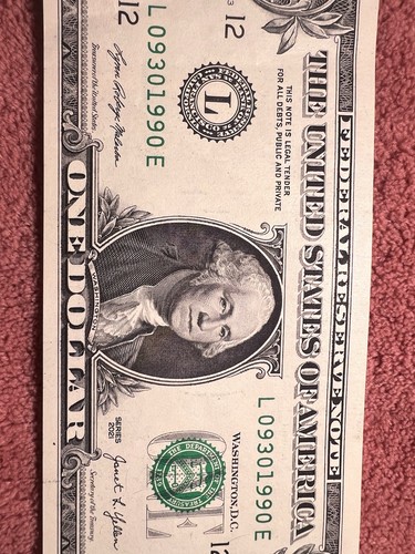 September 30 1990 Birthday Note Series 2021 Serial Number L09301990E $1 ...