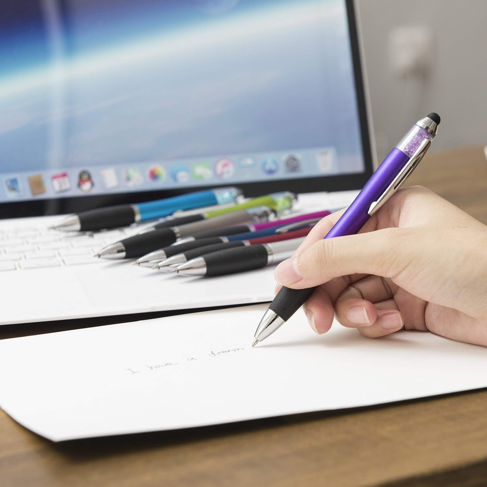 MiSiBao Stylus Pens for Touch Screens Ballpoint Black Ink Style1 8 ...