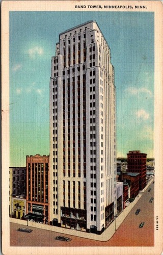 Postcard Rand Tower Minneapolis Minn 1937 Linen | eBay