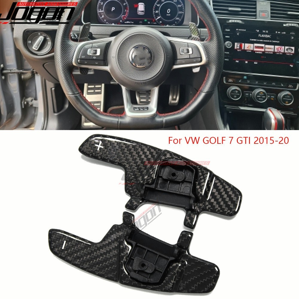 Carbon For VW GOLF 7 MK7 GTI R GTE GTD DSG 2015-20 Steering Wheel ...