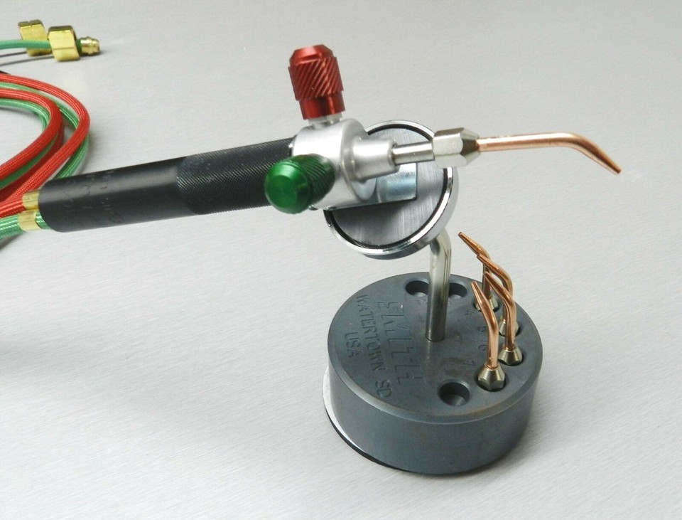 Smith Little Torch 23-1001D USA with 5Tip & Magnetic Torch Holder Stand ...