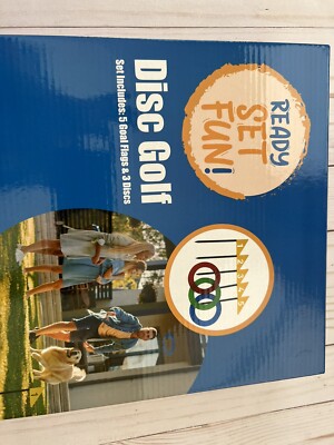 Brand New DISC GOLF GAME Set With 5 Goal Posts and 3 Discs | eBay